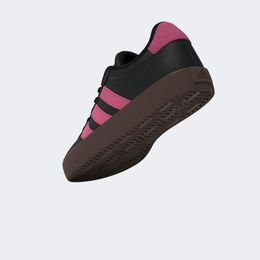 Sneaker adidas Sportswear "VL COURT 3.0", Kinder, Gr. 40, cschwarz, pnkfus, gum5, Leder, Synthetik, Schuhe Sneaker, inspiriert vom Design des adidas samba, f&uuml;r Kinder & Jugendliche