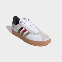 Herren Sneaker "VL COURT 3.0", adidas Sportswear, Gr. 38cloud wei&szlig;, core schwarz, gold metallic, Leder, Synthetik, Textil, Schuhe, Design auf den