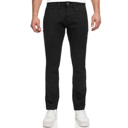 Regular-fit-Jeans INDICODE "INTony", Herren, Gr. 34, L&auml;nge 30, ultra schwarz, Denim/Jeans, Obermaterial: 98% Baumwolle, 2% Elasthan, Abriebeffekte, regular fit kn&ouml;chellang, Jeans