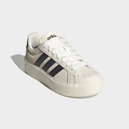Plateausneaker adidas Sportswear "STREETTALK BOLD", Damen, Gr. 36, sanftes wei&szlig;, core schwarz, core schwarz, Synthetik, Schuhe Plateausneaker, inspiriert vom Design des adidas Superstar, mit Leo Print