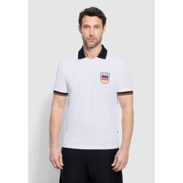 Poloshirt OLYMP "OLYMP Casual Wirk, regular fit", Herren, Gr. L, wei&szlig;, 55% Baumwolle, 45% Polyester, Shirts