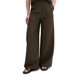 Marc O'Polo Chinohose MARC O'POLO "aus Viskose-Leinen-Mix", Damen, Gr. 34, Normalgr&ouml;&szlig;en, mossy earth, Obermaterial: 67% Viskose, 21% Polyester, 12% Leinen, unifarben, loose fit lang, Hosen Chinohose
