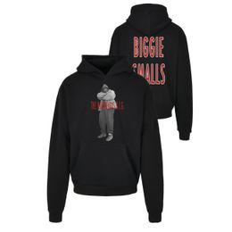 Kapuzensweatshirt "Upscale by Mister Tee Herren Biggie Smalls Concrete Hoody", Herren, Gr. L, schwarz, 100% Baumwolle, UPSCALE BY MISTER TEE, unifarben, Sweatshirts