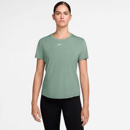 T-Shirt Nike "W NK ONE CLASSIC DF SS TOP", Damen, Gr. L, steam, wei&szlig;, Jersey, Obermaterial: 89% Polyester, 11% Elasthan, normal, Rundhals, Shirts T-Shirt, sportlich, Kurzarm, f&uuml;r Fitness und Freizeit, Rundhalsausschnitt
