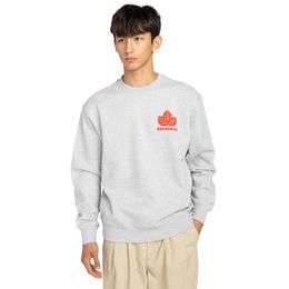 Sweatshirt Element "Sporting", Herren, Gr. L, grau (mid grau heather), Obermaterial: 50% Walkfrottier, 30% Walkfrottier, 20% Microfaser;, Sweatshirts Sweatshirt