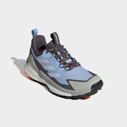 Wanderschuh adidas terrex "FREE HIKER 2.0 LOW GORE-TEX", Damen, Gr. 39, globlu, crsk, auon, Synthetik, Textil, Schuhe Wanderschuh, wasserdicht dank Gore-Tex Membrane