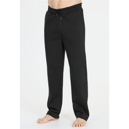 Sweathose NOU, Herren, Gr. 3XL, US-Gr&ouml;&szlig;en, schwarz, 60% Baumwolle, 40% Polyester, meliert, unifarben, Hosen Sweathose, mit verstellbarem Bund