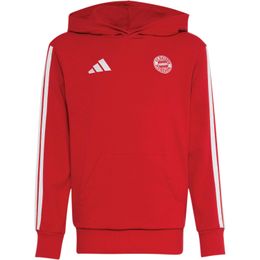 Adidas BAYERN M&Uuml;NCHEN Hoodie Kinder - Gr&ouml;&szlig;e 128 - rot