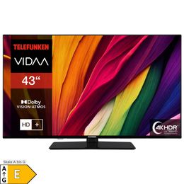 Telefunken XU43VP750M Fernseher 43 Zoll Smart TV VIDAA 4K UHD HDR Dolby Vision HD+ 6 Monate (2026)
