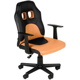 CLP Schreibtischstuhl ergonomisch Kinder und Jugendliche Fun, Drehstuhl h&ouml;henverstellbar mit Kunstlederbezug, Armlehnen abnehmbar