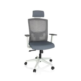 hjh OFFICE Profi B&uuml;rostuhl CAPTIVO BASE W Stoff / Netzstoff mit Armlehnen