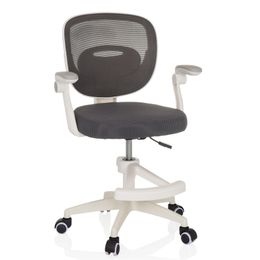 hjh OFFICE Kinderdrehstuhl KIDDY SMART Stoff / Netzstoff mit abklappbaren Armlehnen
