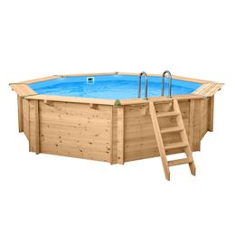 Pool "Java" &oslash; 5,30 m/ 1,36m Achteck Rund (Filteranlage 6,0m3, DeLuxe Set)