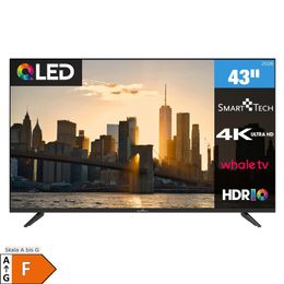 SONSTIGE Smart Tech 43QH02V QLED Fernseher 43 Zoll Whale Smart TV - HDR TV mit 4K UHD, Bluetooth (2026)
