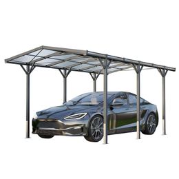 GFP Carport 2,85x5,05m Auto Unterstand Aluminium Anthrazit
