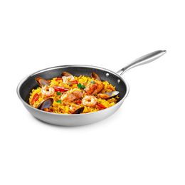 bratmaxx Edelstahl-Pfanne 28cm silber