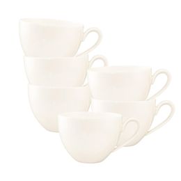 Seltmann Weiden Milchkaffeetassen Savona Fine Diamond 340 ml 6er Set