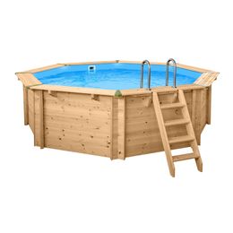 Pool "Java" &oslash; 4,40 m/ 1,36m Achteck Rund (Filteranlage 6,0m3, Basis Set)