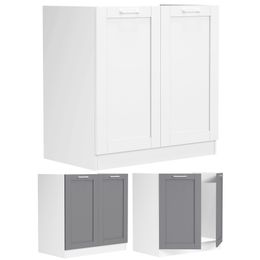 Vcm Sp&uuml;lunterschrank Ma&szlig;e ca. H. 82 x B. 80 x. T. 46 cm Unterschrank mit zwei Dreht&uuml;ren im Landhaus Stil K&uuml;chenm&ouml;bel &ndash; Colura