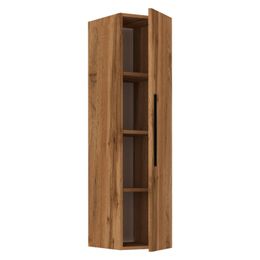 Vcm Holzregal h&auml;ngend platzsparendes Regal Ma&szlig;e: H.115x B. 30 x T. 30cm Elegantes Regal h&auml;ngend Aufbewahrungsregal B&uuml;cherregal Wandboard - Arila XL Senkrecht