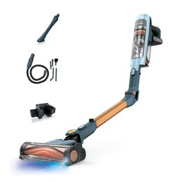 SHARK IA1244EU Akku Staubsauger (kabellos, beutellos, 350 Watt, 0,5 l Fassungsverm&ouml;gen, Ladestation, Wandhalterung, Auto-Reinigungsset, Eisblau)