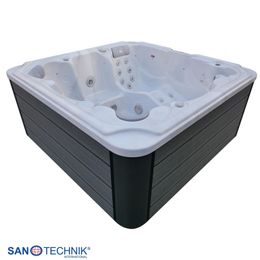 Sanotechnik OUTDOORPOOL+AD+ST OASIS MAXI white marble 210x210x95 cm
