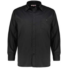 Herren Gro&szlig;e Gr&ouml;&szlig;en | Kamro Businesshemd mit Stretch Farbe schwarz Gr&ouml;&szlig;e: 10XL