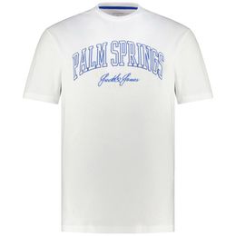 Jack & Jones Herren Gro&szlig;e Gr&ouml;&szlig;en | Jack&Jones T-Shirt mit Print Farbe wei&szlig; Gr&ouml;&szlig;e: 5XL