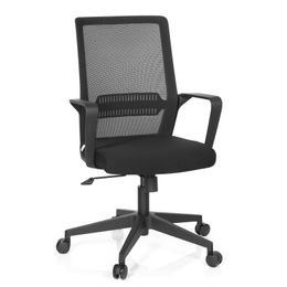 hjh OFFICE Home Office B&uuml;rostuhl PRESTON Stoff / Netzstoff mit Armlehnen