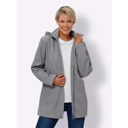 Softshelljacke Classic Basics, Damen, Gr. 48, grau, 94% Polyester, 6% Elasthan, unifarben, Jacken Softshelljacke