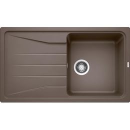 Granitsp&uuml;le Blanco "SONA 5 S", cafe, B:86cm T:50cm, Verbundwerkstoff, K&uuml;chensp&uuml;len