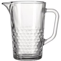 Ritzenhoff & Breker Wasserkrug RITZENHOFF & BREKER "Favo", transparent, B:18cm H:18,5cm &Oslash;:12cm, Glas, Karaffen, Sp&uuml;lmaschinengeeignet, Fassungsverm&ouml;gen: 1,2 Liter
