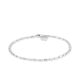 Armband ECHTZEIT "Schmuck Geschenk Silber 925 Armkette The Glitter One", silber (silberfarben), Armb&auml;nder, Damen, 18,5cm, Silber 925 (Sterlingsilber), Armband