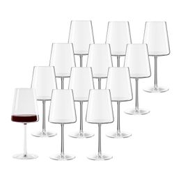 Rotweinglas ST&Ouml;LZLE "Rotweingl&auml;ser Power 520 ml 12er Set transparent", bunt (transparent), 12 tlg., Glas, Trinkgef&auml;&szlig;e, Rotweinglas