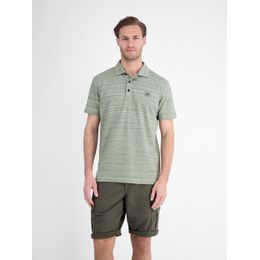 Poloshirt Lerros "Polo aus leichtem Baumwollmischgewebe mit griffiger Haptik", Herren, Gr. L, bay gr&uuml;n, 77% Baumwolle, 20% Polyester, 3% Elasthan, ohne Ausschnitt, Shirts