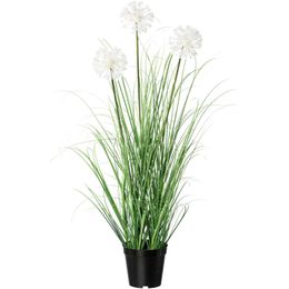 Kunstgras Creativ green "Grasbusch mit Pusteblume", gr&uuml;n, H:78cm, Obermaterial: 100% Polyethylen, Kunstpflanzen