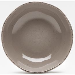 Pastateller Van Well "Urban, tiefer Teller 19 cm, 6 St&uuml;ck", braun, H:5,5cm &Oslash;:19cm, Steinzeug, Speiseteller, Teller Set, sp&uuml;lmaschinen- und mikrowellengeeignet