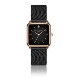 Quarzuhr AMELIA PARKER "AC7-B048B", schwarz, Armbanduhren, Damen, Quarzuhr