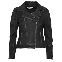 Lederjacke Maze "42021147", Damen, Gr. M, schwarz, Obermaterial: 100% Lammleder. Innenfutter: 100% Baumwolle. &Auml;rmelfutter: 100% Polyester, Jacken