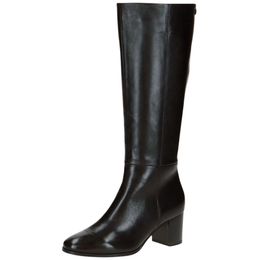 Stiefel Caprice "Caprice Stiefel Leder", Damen, Gr. 38, schwarz, Leder, Schuhe Stiefel
