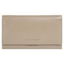Geldb&ouml;rse Bruno Banani, Damen, beige, Leder, leicht gl&auml;nzend, unifarben, Kleinlederwaren, echt Leder