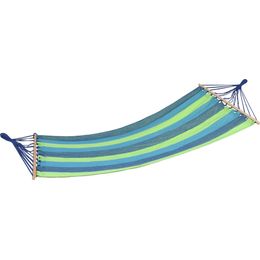 H&auml;ngematte Garden Pleasure "&raquo;HAWAII&laquo;", blau (blau, gr&uuml;n), B:100cm L:280cm, Obermaterial: 65% Baumwolle, 35% Polyester, H&auml;ngematten, LxB: 280x100 cm, blau/gr&uuml;n
