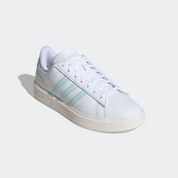 Sneaker adidas Sportswear "GRAND COURT CLOUDFOAM LIFESTYLE COURT COMFORT", Damen, Gr. 40, wei&szlig; (cloud wei&szlig;, halo mint, core wei&szlig;), Synthetik, Schuhe Sneaker, Design auf den Spuren des adidas Superstar