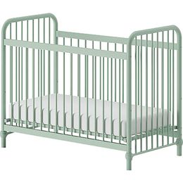 Kinderbett Vipack "Bronxx", gr&uuml;n (gr&uuml;n matt, gr&uuml;n matt, gr&uuml;n matt), B:71cm H:102,2cm L:130,7cm, Betten, Kinderbett, aus Metall