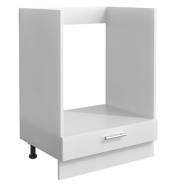 Herdumbauschrank Vcm "Ofenschrank Breite 60 cm Herdschrank K&uuml;che Esilo F", wei&szlig;, B:60cm T:46cm, Obermaterial: 100% Holz Wood., Schr&auml;nke, Herdumbauschrank