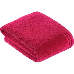 Saunatuch Vossen "Calypso", lila (cranberry), B:100cm L:150cm, Walkfrottee, Obermaterial: 100% Baumwolle, Handt&uuml;cher, mit schmaler Bord&uuml;re