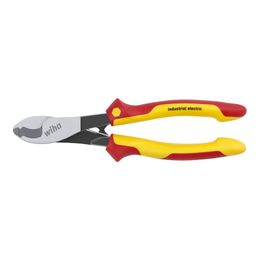 wiha Kabelschneider Industrial electric mit ein- und ausschaltbarer &Ouml;ffnungsfeder in Blister 210 mm (43667))