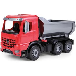 Spielzeug-LKW LENA "Worxx, Mercedes-Benz Arocs", bunt (rot, silberfarben), Spielzeugfahrzeuge, KinderB:19cm H:24cm T:45cm, Kunststoff, Made in Europe, B:19cm H:24cm T:45cm