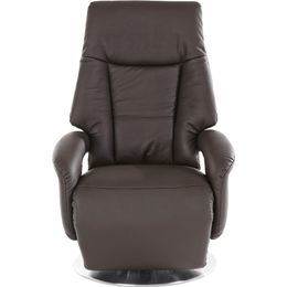 Sit & More TV-Sessel SIT & MORE "Enjoy Gr&ouml;&szlig;e L", braun (mokka), B:74cm H:113cm T:77cm, Luxus-Kunstleder;NaturLEDER (echtes Rindsleder);Luxus-Microfaser (100% Polyester);Liegefl&auml;che ausgezogen: 168 cm, Sessel, Fernsehsessel, in Gr&ouml;&szlig;e L, wahlweise mit Motor und Aufstehhilfe
