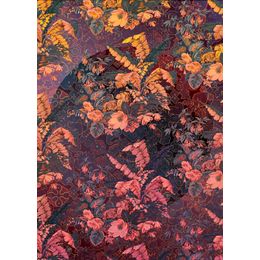 Vliestapete Komar "Digitaldruck Vlies - Orient Violet - Gr&ouml;&szlig;e 200 x 270 cm", bunt, B:200m L:270m, Vlies, Tapeten, Wohnzimmer, Schlafzimmer